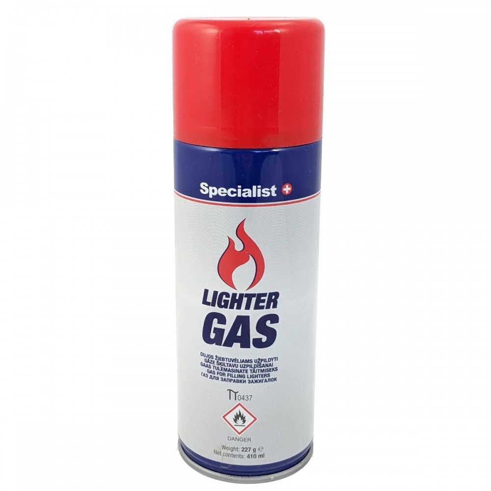 Aansteker gas / butaan gasfles 410 ml ''Specialist+''