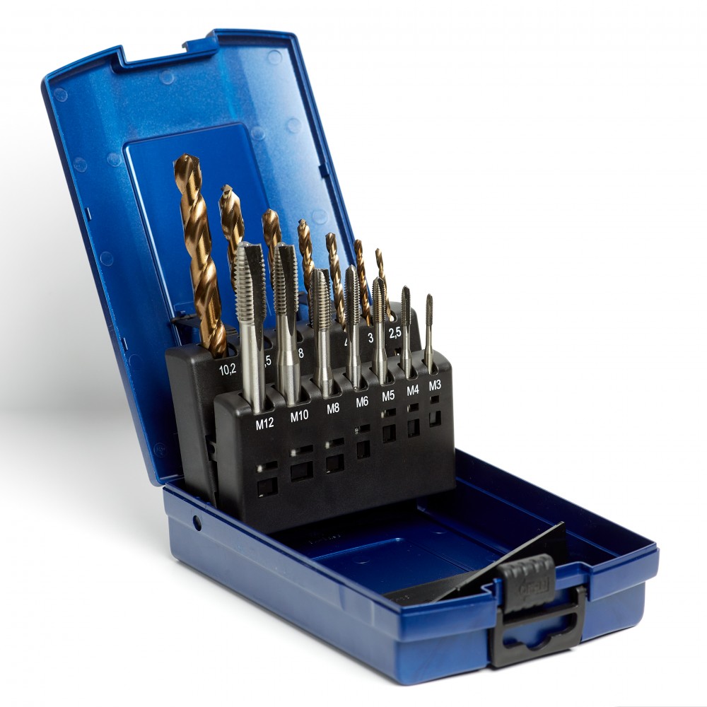 Mblade RVS Boor- en Tappenset 14-delig M3–M12 | HSS-Co ...