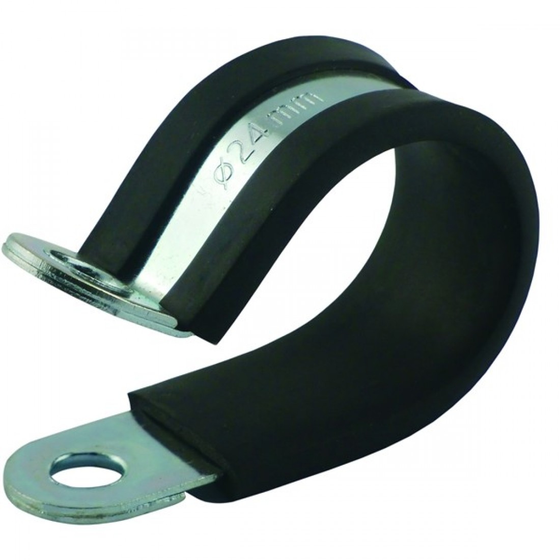 30 / 15mm verzinkte leidingklemmen met rubber inlage